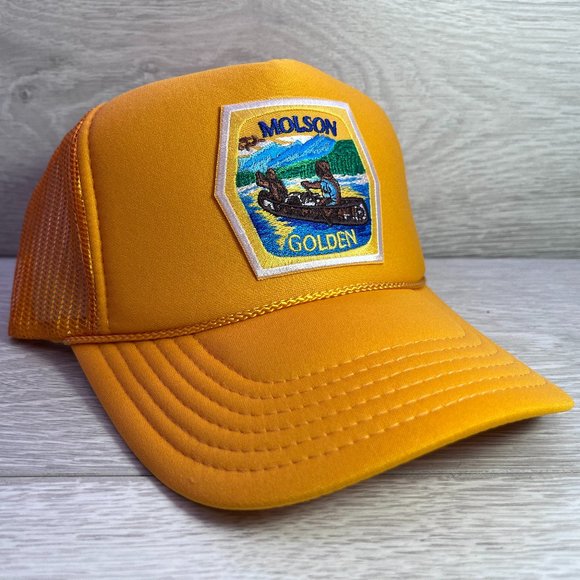OTTO | Accessories | New Vintage Style Molson Beer Yellow Trucker Hat ...